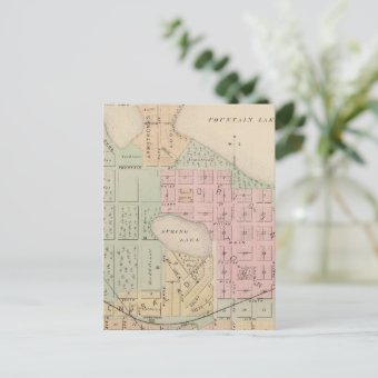Map of the City of Albert Lea, Minnesota Postcard | Zazzle