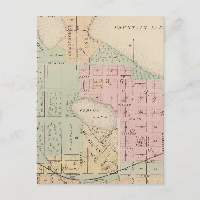 Map of the City of Albert Lea, Minnesota Postcard | Zazzle