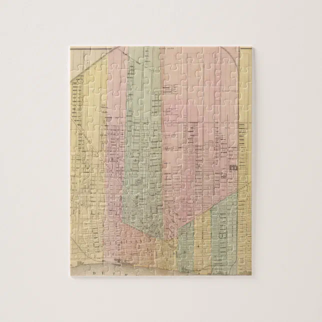 Map of the City of Detroit Jigsaw Puzzle | Zazzle