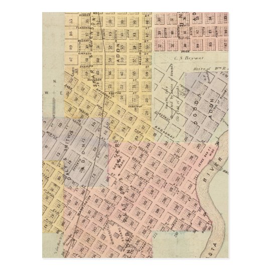 Map of the City of St. Peter, Minnesota Postcard | Zazzle.com