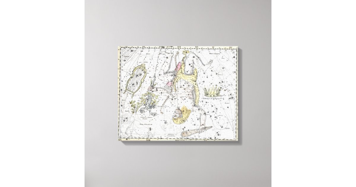 Map of The Constellations Plate VIII Canvas Print | Zazzle