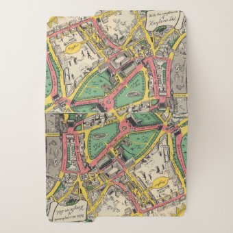 Map of the Coronation Route, London, England File Folder | Zazzle