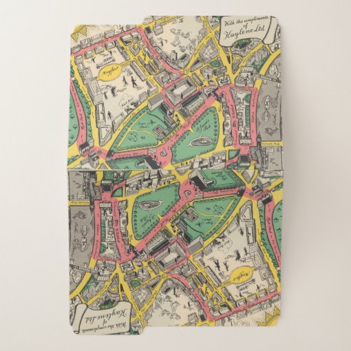 Map of the Coronation Route, London, England File Folder | Zazzle