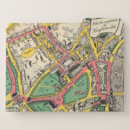 Map of the Coronation Route, London, England File Folder | Zazzle