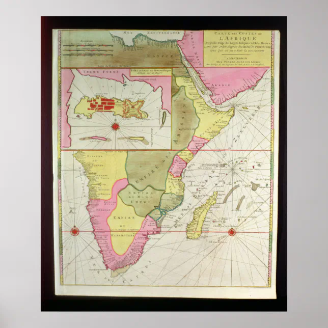 Map of the Countries of Africa Poster | Zazzle