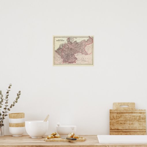 Map of the German Empire Poster | Zazzle