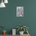 Map of the Island of Utopia, Book frontispiece Poster | Zazzle