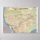 Map of the Mormon Battalion Poster | Zazzle