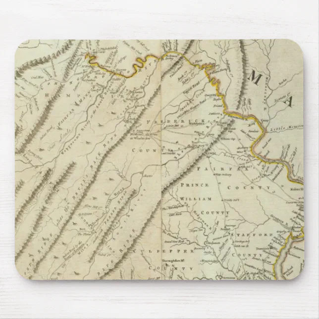 Map of the most Inhabited part of Virginia, NJ. PA Mouse Pad | Zazzle