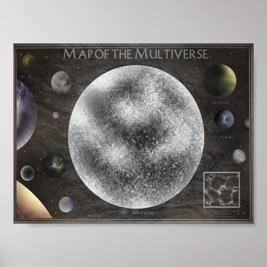Map of The Multiverse Poster | Zazzle