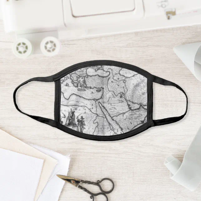 Map of the Ottoman Empire Face Mask | Zazzle
