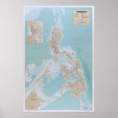 Map of The Philippines (1990) Poster | Zazzle