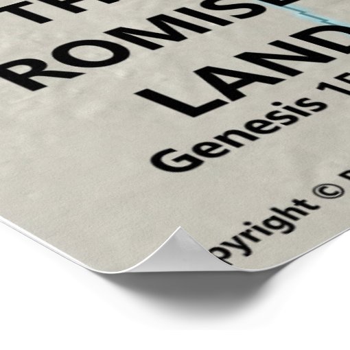 Map of the Promised Land Poster | Zazzle