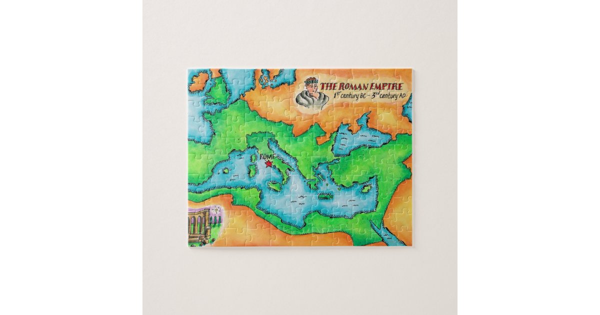 Map of the Roman Empire Jigsaw Puzzle | Zazzle
