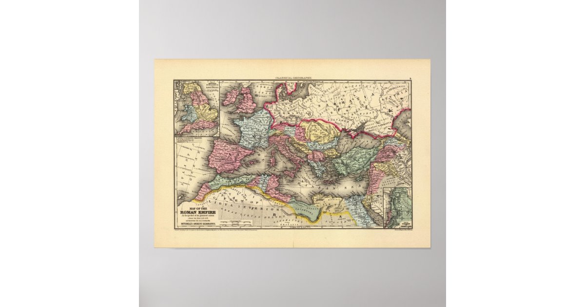 Map of the Roman Empire Poster | Zazzle