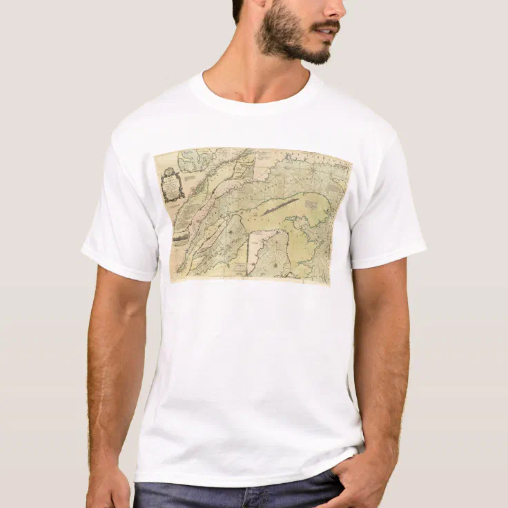 Map of the Saint Lawrence River (1771) T-Shirt | Zazzle