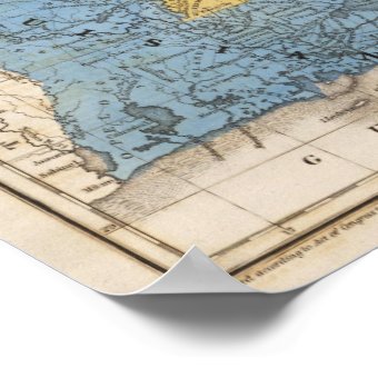 Map of the Southern States Poster | Zazzle