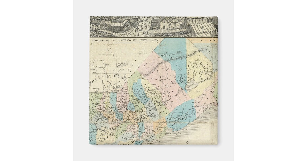 Map Of The State Of California Magnet | Zazzle