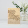 Map of the State of Louisiana (1876) Postcard | Zazzle