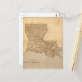Map of the State of Louisiana (1876) Postcard | Zazzle