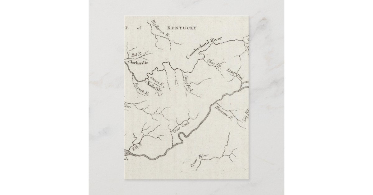 Map of the Tennessee Government Postcard | Zazzle
