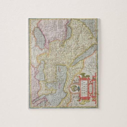 Map of the Turkish Empire, from the Mercator 'Atla Jigsaw Puzzle | Zazzle