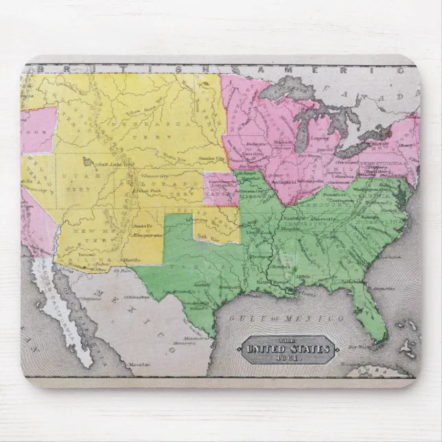 Map of the United States Mouse Pad | Zazzle