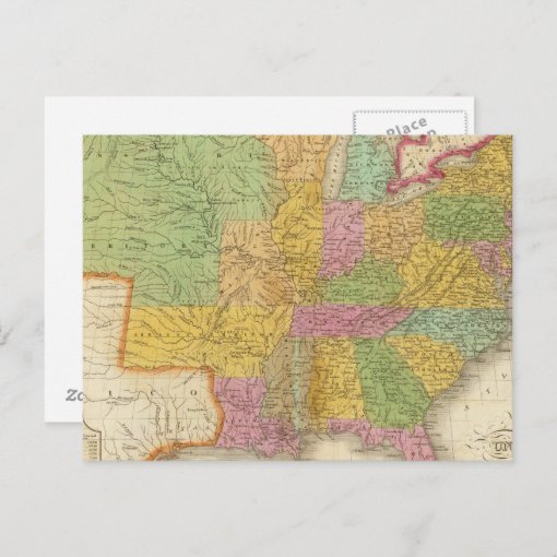 Map of The United States Postcard | Zazzle