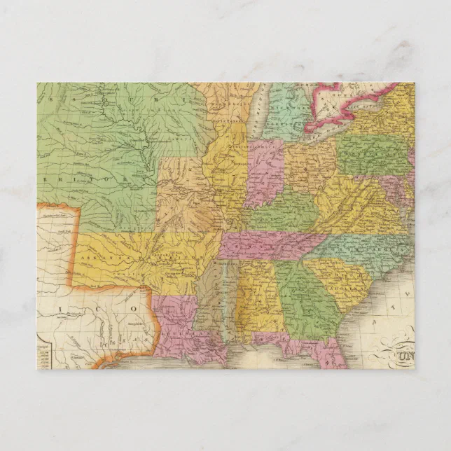 Map of The United States Postcard | Zazzle