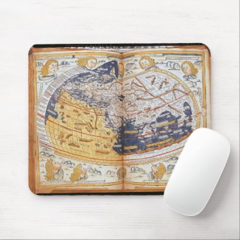Map of the world, 1486 mouse pad | Zazzle