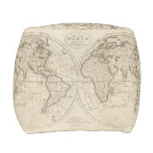 Map of the World 2 Pouf | Zazzle