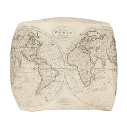 Map of the World 2 Pouf | Zazzle