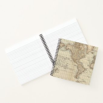 Map of the World 3 Notebook | Zazzle