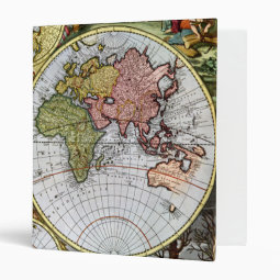 Map of the World 3 Ring Binder | Zazzle
