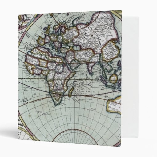 Map of the world 3 ring binder | Zazzle