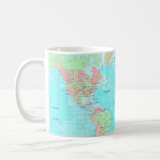 Map of the world coffee mug | Zazzle