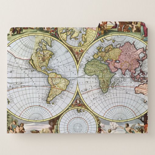 Map of the World File Folder | Zazzle
