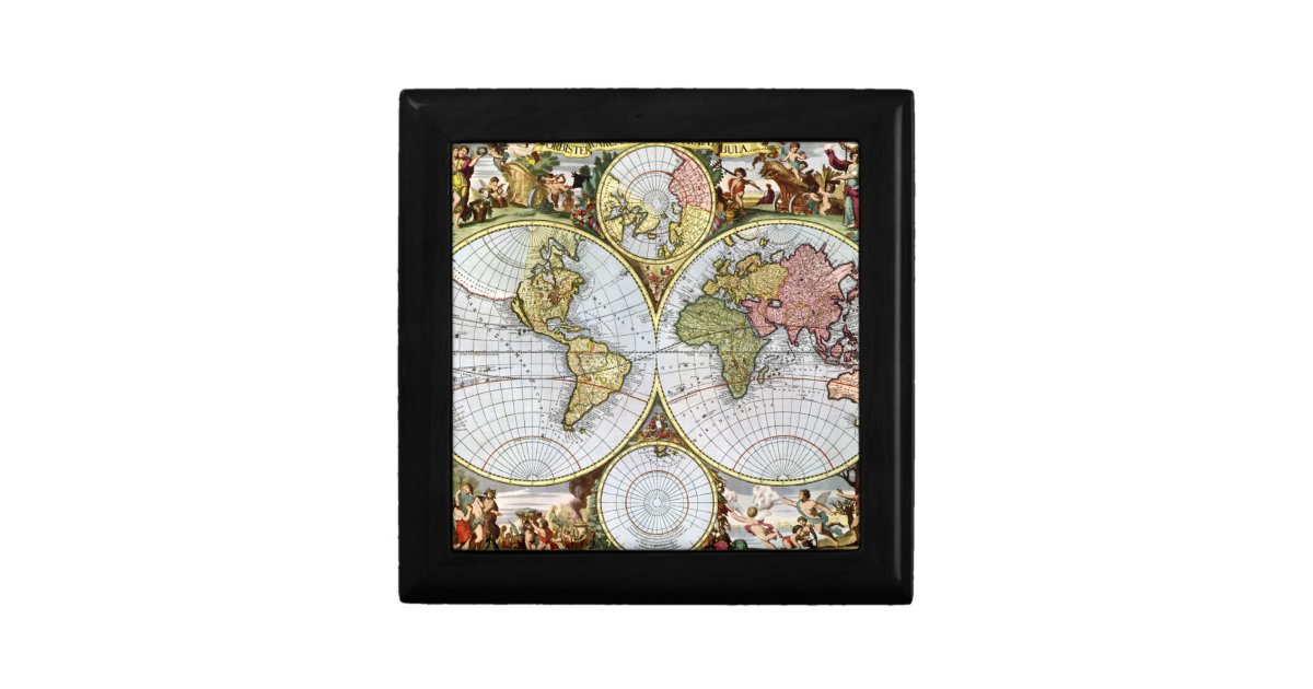 Map of the World Gift Box | Zazzle