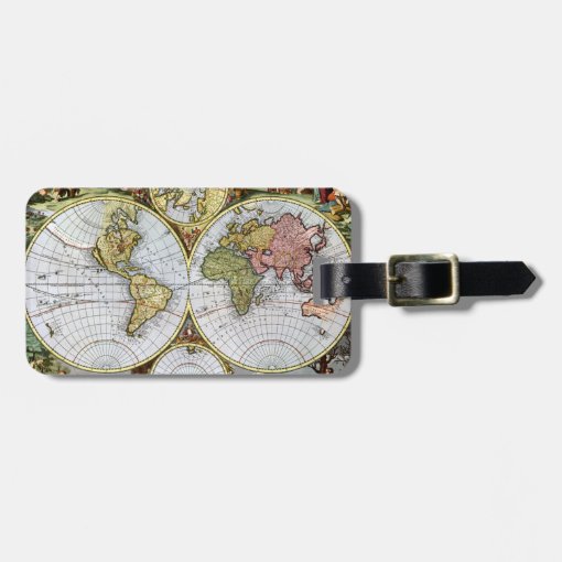 Map of the World Luggage Tag | Zazzle