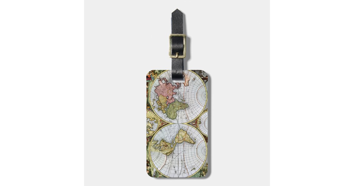 Map of the World Luggage Tag | Zazzle