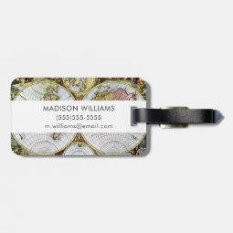 Map of the World Luggage Tag | Zazzle