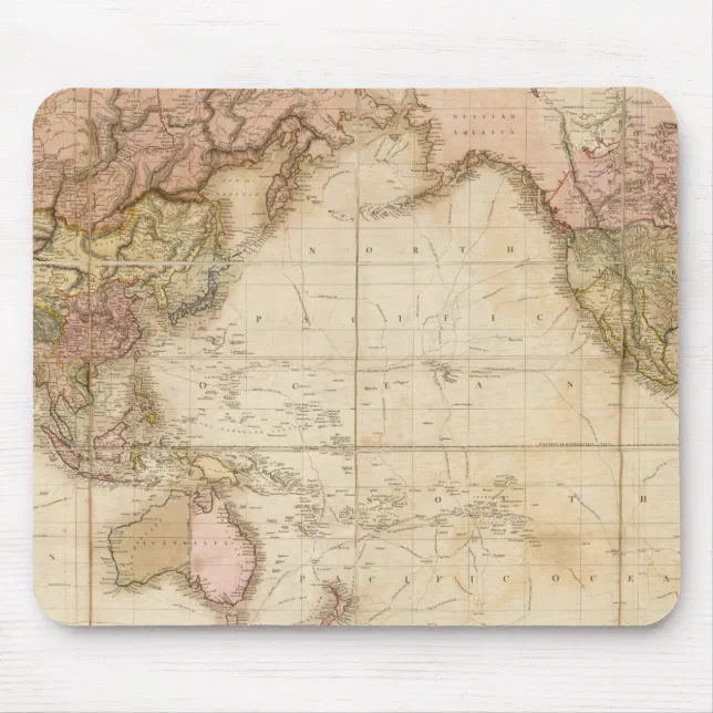Map of the world mouse pad | Zazzle
