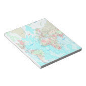 Map of the world notepad | Zazzle