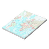 Map of the world notepad | Zazzle