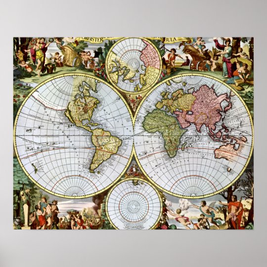 Map of the World Poster | Zazzle.com