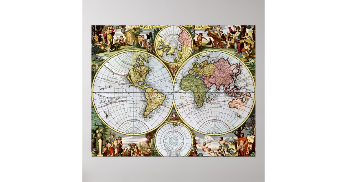 Map of the World Poster | Zazzle