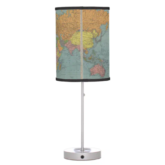 Map of the World Table Lamp | Zazzle