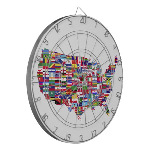 Map of United States Dart Board | Zazzle