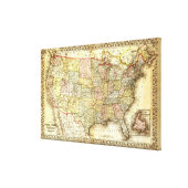 Map of United States of America Canvas Print | Zazzle