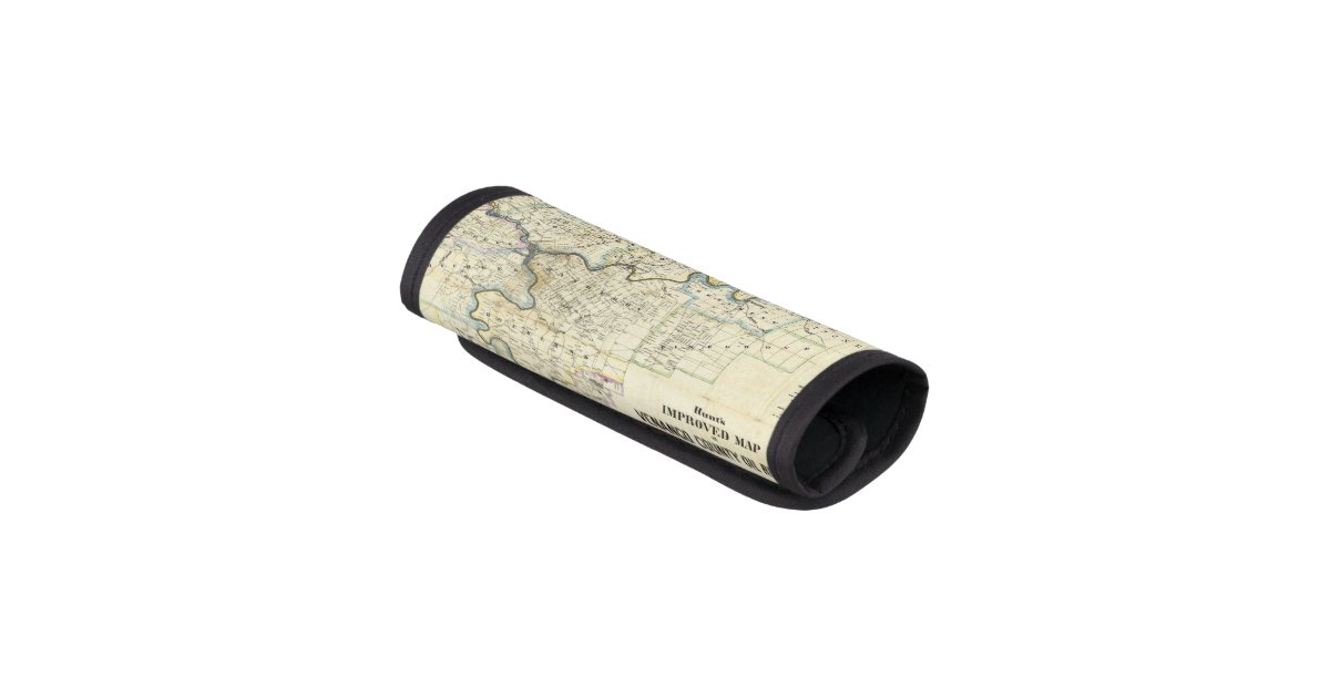 Map of Venango County Oil Regions Luggage Handle Wrap | Zazzle
